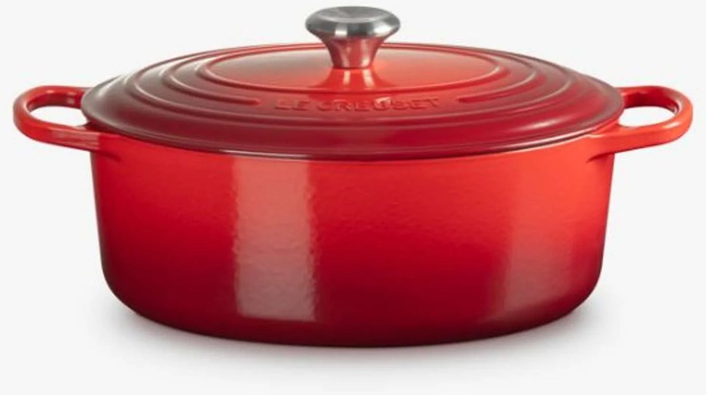 Le Creuset Signature - Pekáč oválný s poklicí, objem 6,3 l, cerise 21178310602430