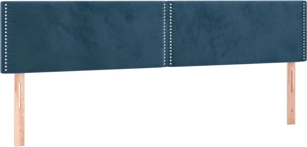 Box spring postel s matrací tmavě modrá 120x190 cm samet 3269993