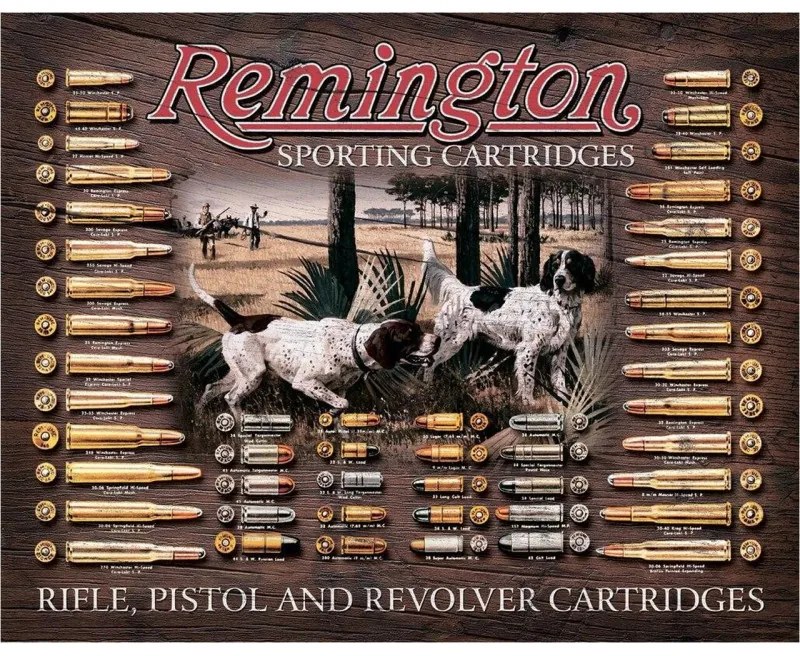 Plechová cedule Remington Bullet Board 40 cm x 32 cm