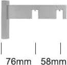 URBÁNEK Garnýže Flat - držák 2 tyč