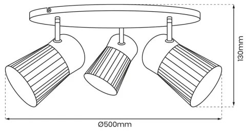 Bodové svítidlo BEST 3xE14/40W/230V zlatá