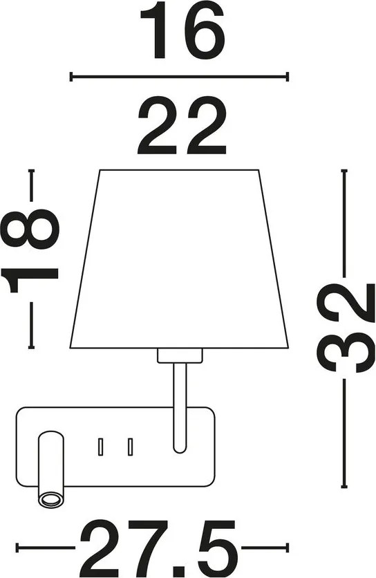 Bílé/matně černé hliníkové nástěnné svítidlo s ohybatelnou konstrukcí Savona – Nova Luce