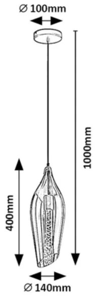 Rabalux 72201 - Lustr na lanku BELLINI 1xE27/60W/230V