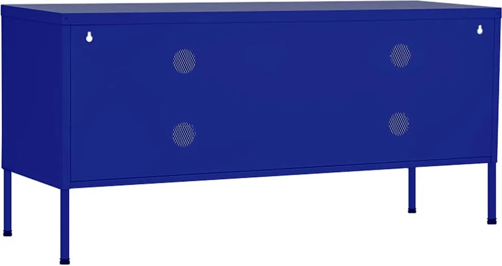 TV skříňka námořnicky modrá 105 x 35 x 50 cm ocel 336235