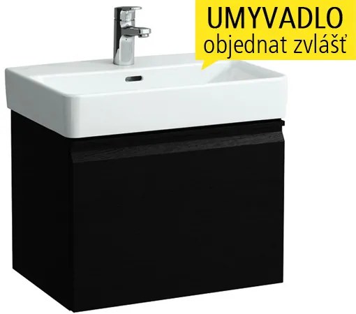 Laufen pro S skříňka s 1 zásuvkou pod umyvadlo 55 x 38 cm wenge, Laufen