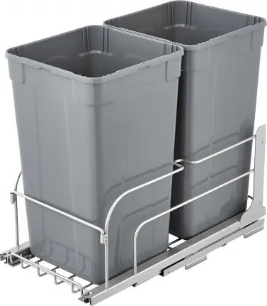 Výsuvný odpadkový koš VEVOR, 25,552 l × 2