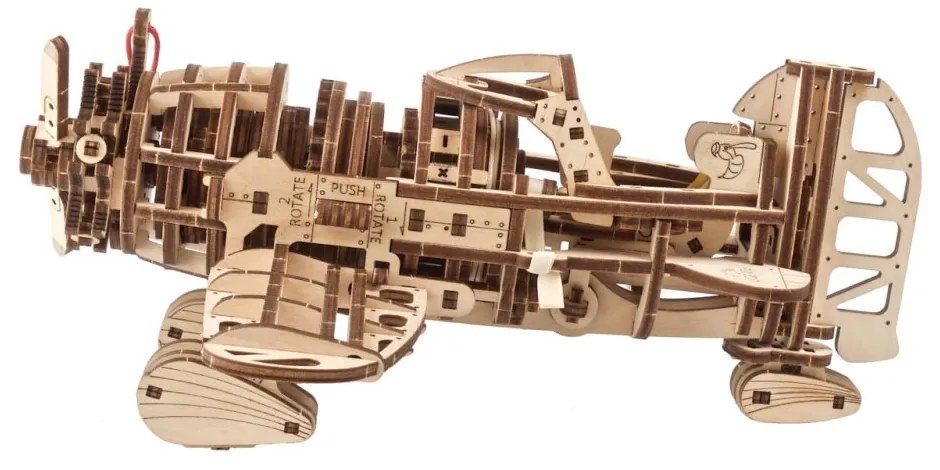 Ugears 3D mechanické puzzle Letadlo Mad Hornet 354 ks