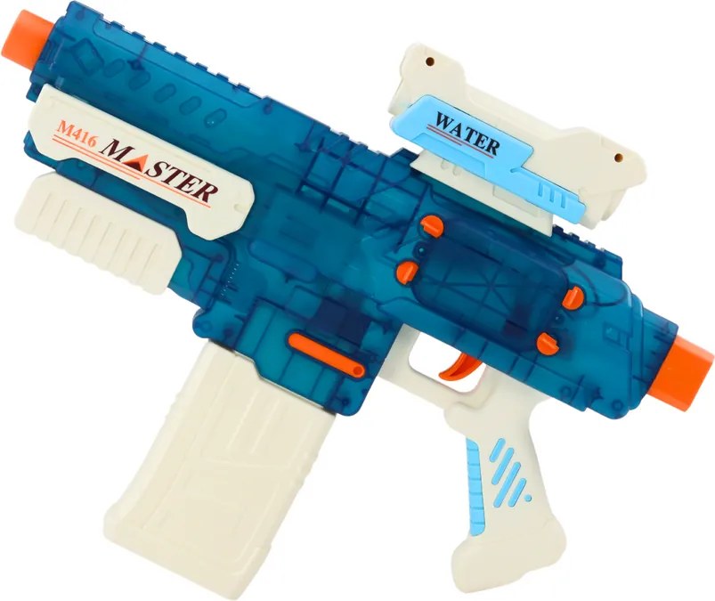 LEAN Toys Vodní pistole M416 nabíjecí 500 ml s dostřelem 8-10 m