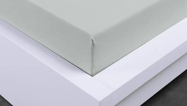 XPOSE ® Jersey prostěradlo jednolůžko - světle šedá gramáž 150g/m 90x200 cm