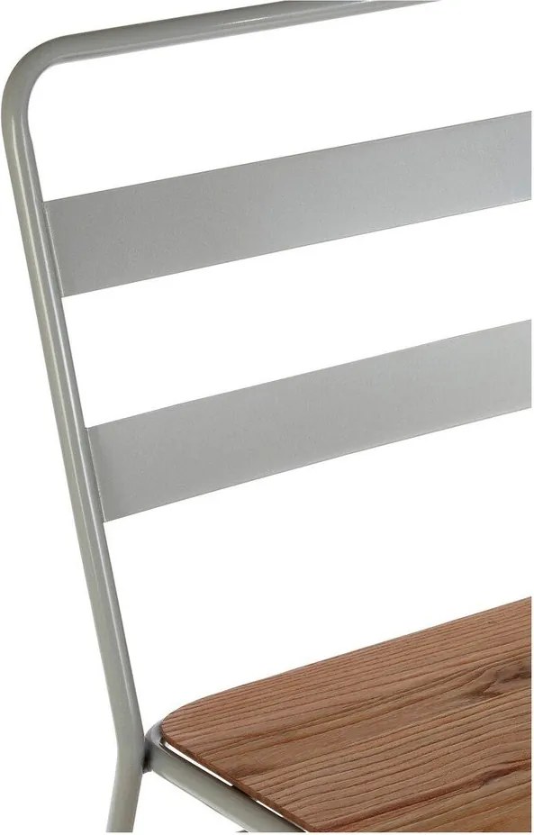 Šedá/v přírodní barvě jídelní židle z jilmového dřeva District – Premier Housewares