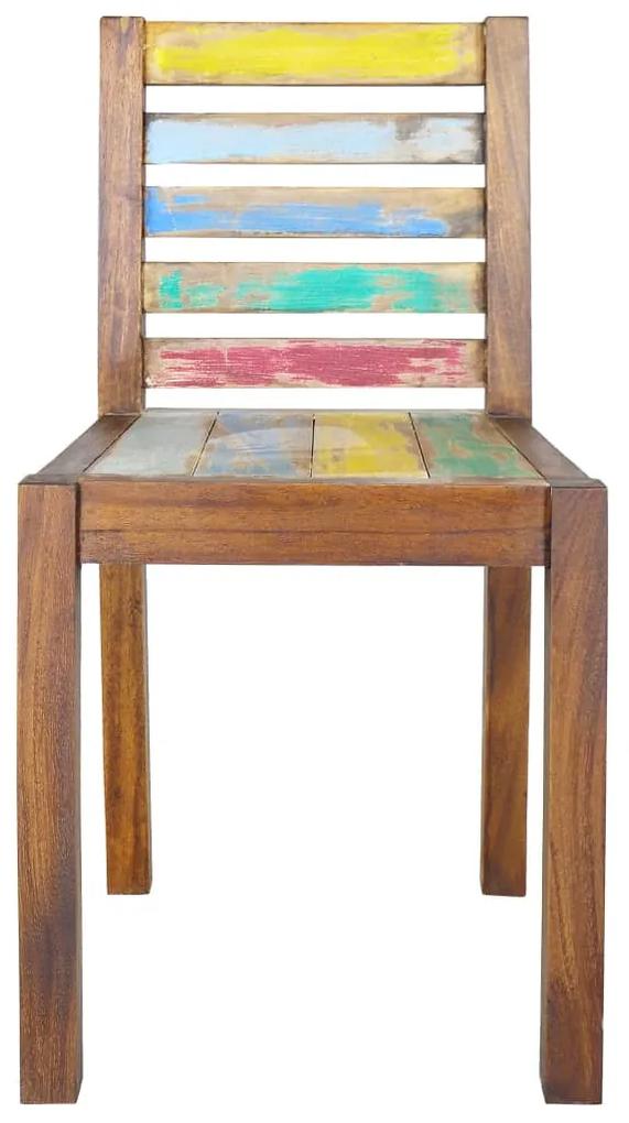 Jídelní židle 2 ks masivní recyklované dřevo,  326179