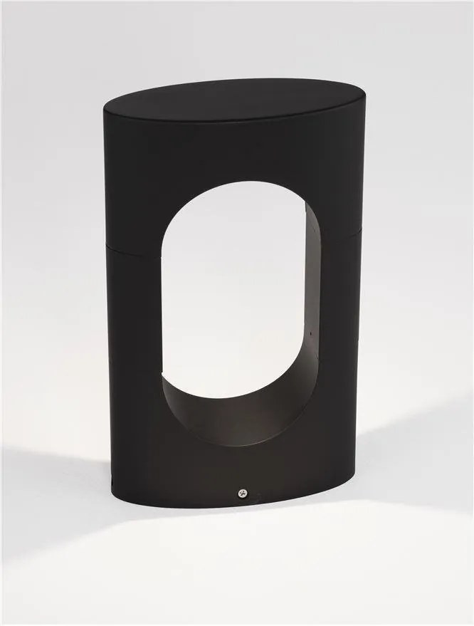NV 9002840 Venkovní sloupkové svítidlo PORTAL černý hliník a akryl LED 13.5W 3000K 220-240V 296st. IP54 - NOVA LUCE