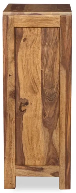 furniture-nabytek.cz - Masivní koupelnová skříňka pod umyvadlo Leostone z palisandru, lakovaná, hnědá – 42×30×80 cm