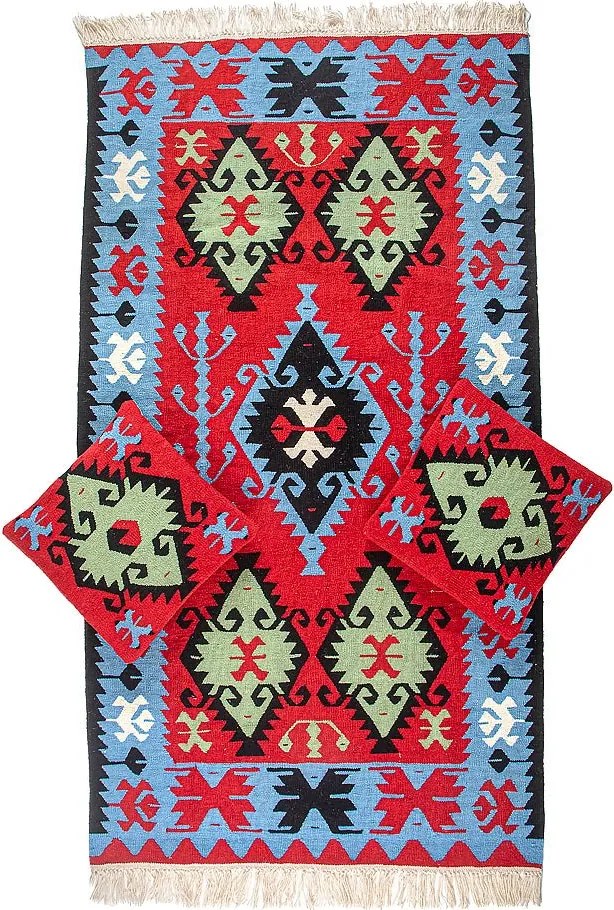 Vlněný Kilim "Kotel"