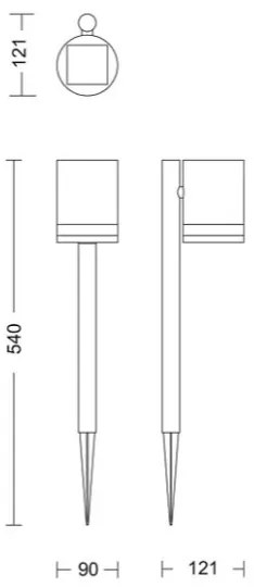 Philips - LED Solární lampa FYCE LED/1,5W/3,7V 1200 mAh IP44