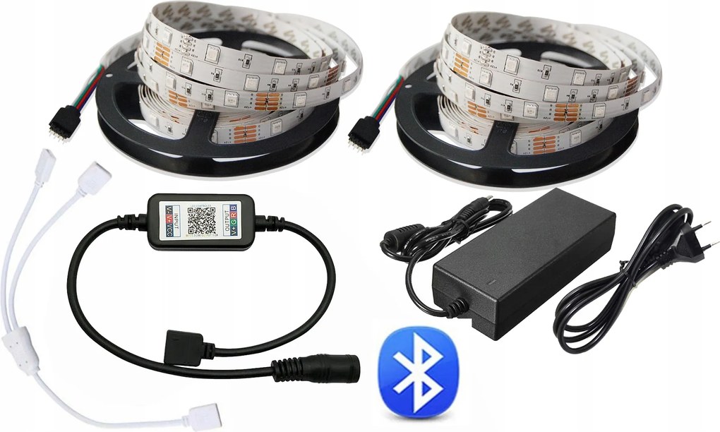 Set Pásek Rgb Led 10 m přes Bluetooth