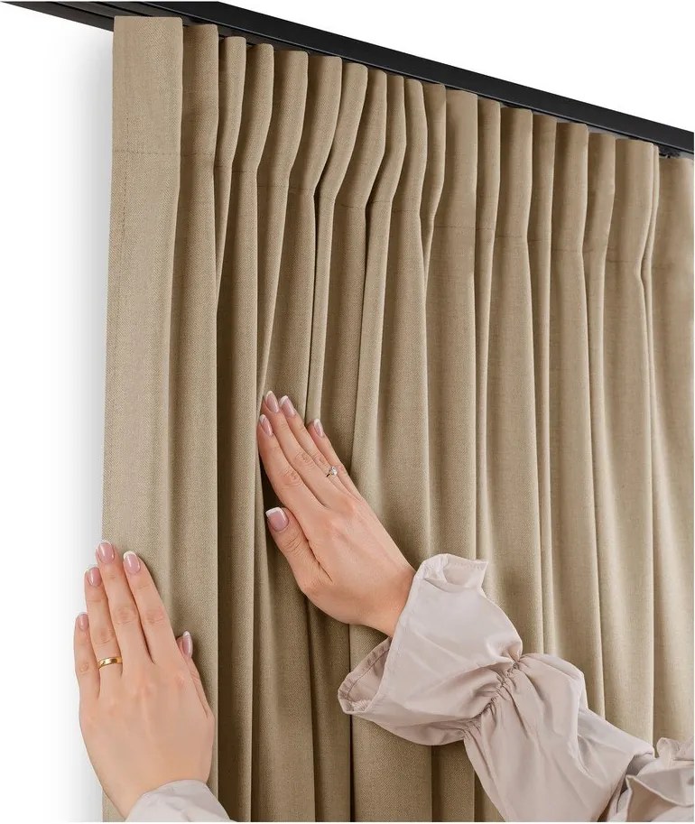 Béžový dimout závěs 200x250 cm Calisto – Filumi