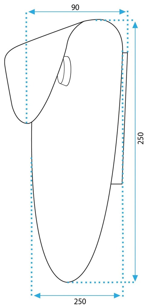 Toolight Nástěnné moderní svítidlo APP1431-W Old Gold