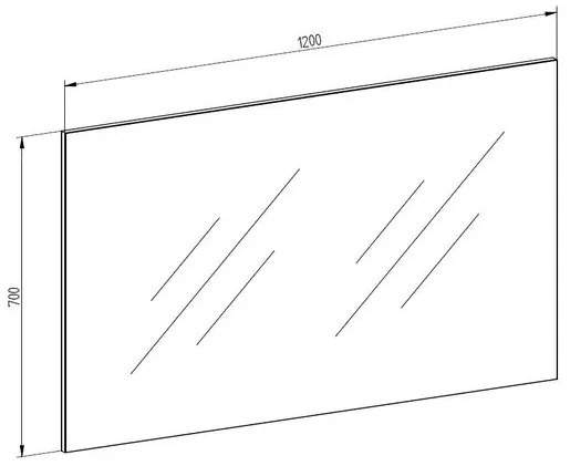 EBS Pure Zrcadlo 120x70 cm