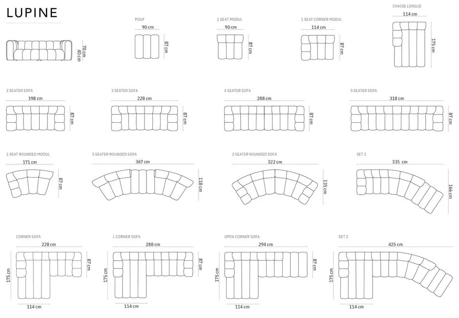 Podnožka v cihlové barvě Lupine – Micadoni Home