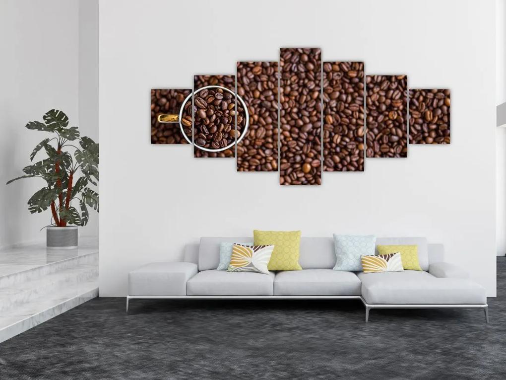 Obraz - kávové zrna (210x100 cm)