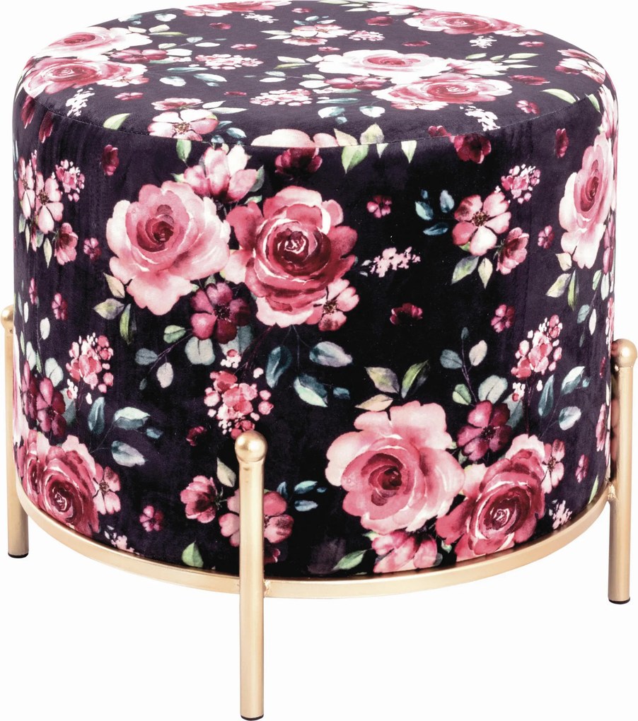 XXXLutz TABURET, kov, textil, kompozitní dřevo, 40/40/40 cm Ambia Home - Taburety - 001931074901
