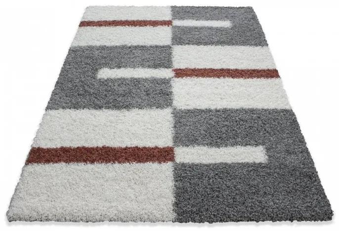 Vopi | Kusový koberec Gala shaggy 2505 terra - 60 x 110 cm