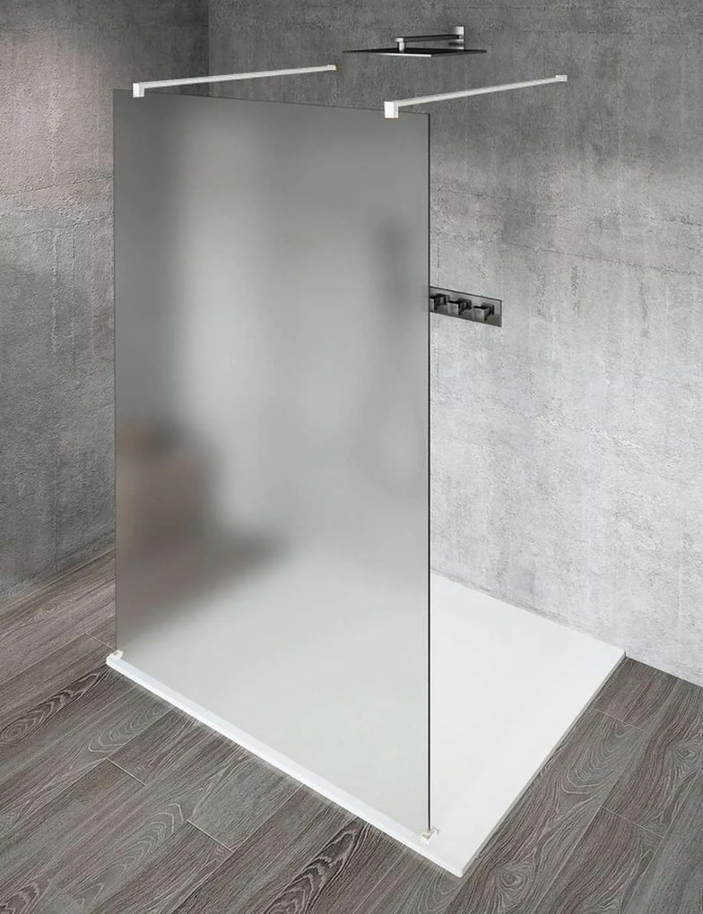 Gelco Vario - Sprchová stěna Walk-In do prostoru, 90x200 cm, Coated Glass, bílá/matné sklo GX1490GX2215