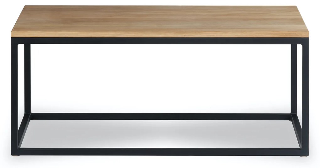 Wooded Konferenční stolek Calgary z masivu DUB Barva kovu: Černá