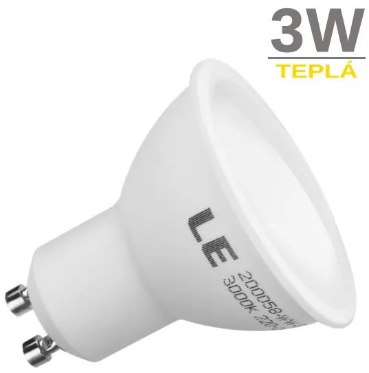 LED21 LED žárovka 3W 5xSMD2835 GU10 240lm TEPLÁ