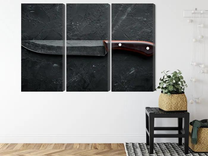 Vícedílný obraz Starý Kuchyňský Nůž Nedostatek Nedostatek Plátno Canvas 150x100
