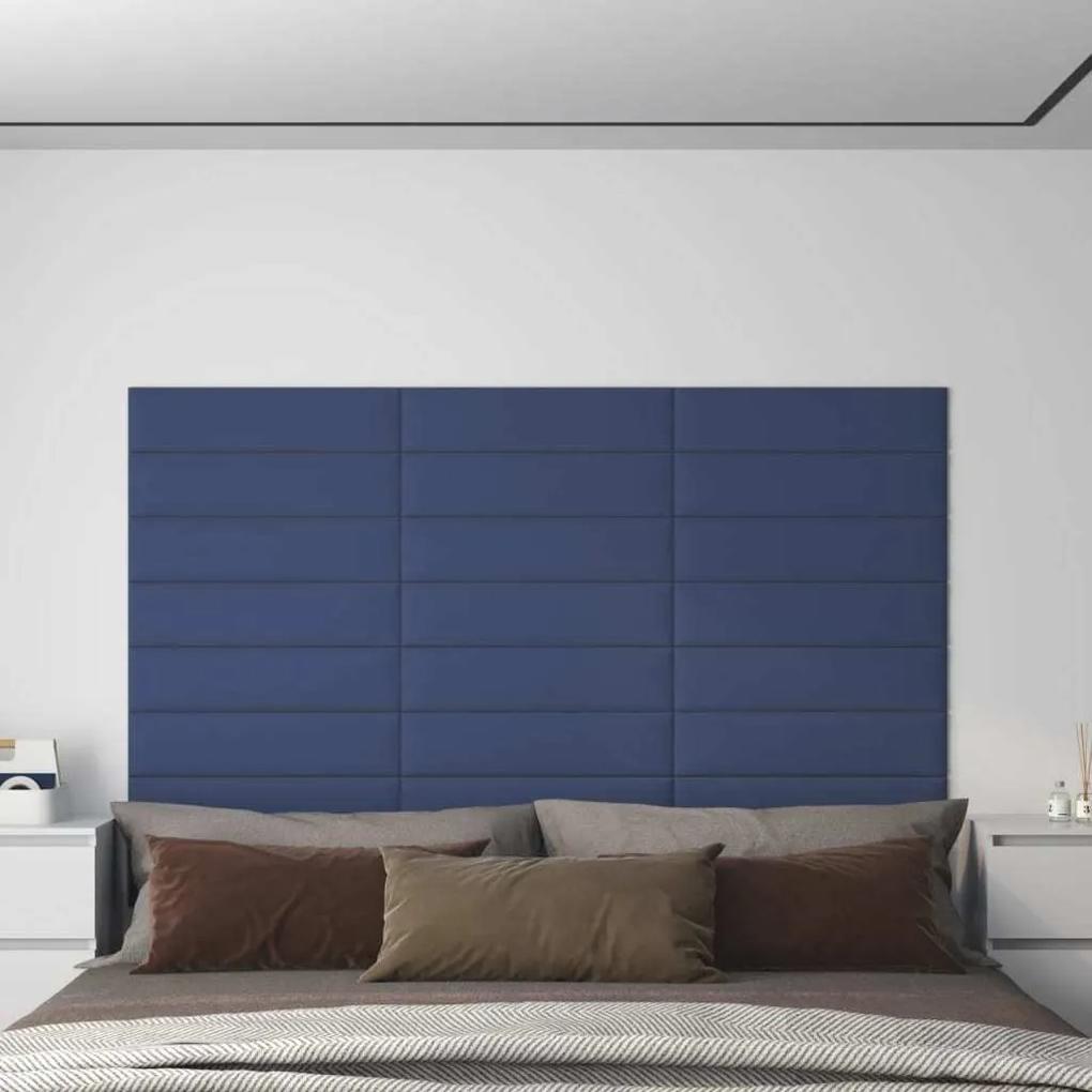 vidaXL Nástěnné panely 12 ks 60 x 15 cm textil 1,08 m² [343819] Barva: Fialová