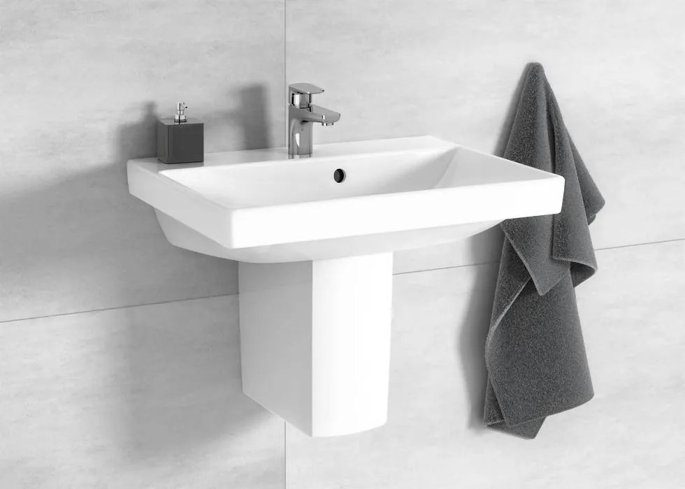 VILLEROY & BOCH Villeroy &amp; Boch AVENTO - Umyvadlo, 550x370x180 mm, s přepadem, bílá alpin 4A005501