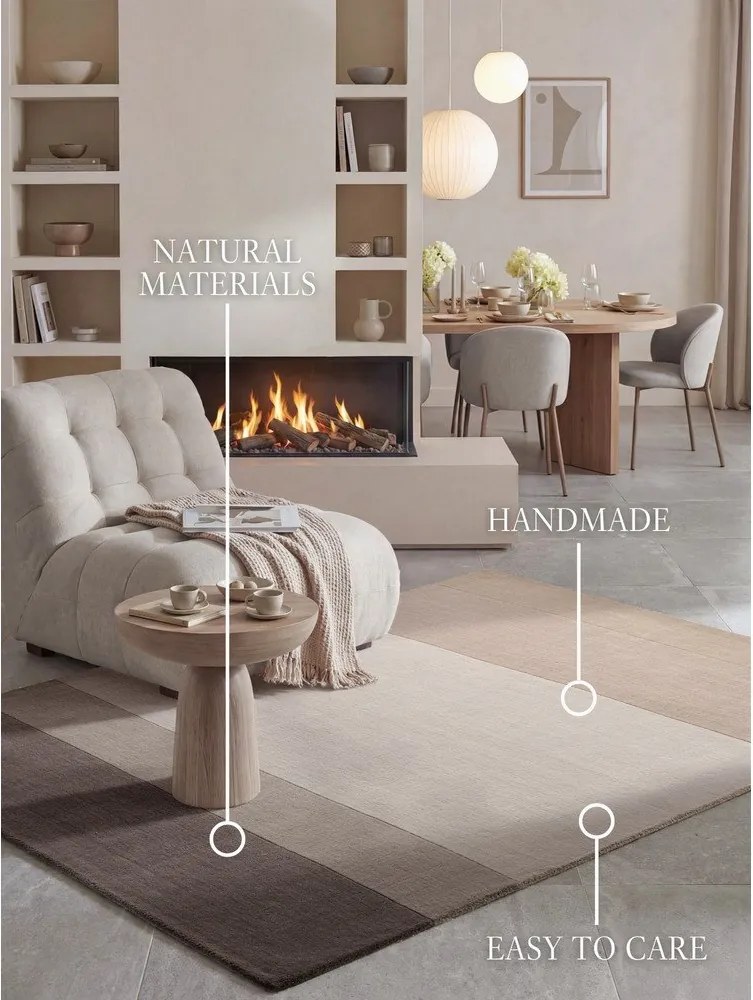 Hnědý/krémový vlněný koberec 200x290 cm Edmund – Villeroy&Boch
