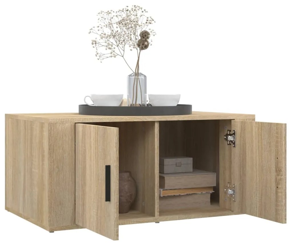 Konferenční stolek dub sonoma 80 x 50 x 36 cm kompozitní dřevo - Default Title