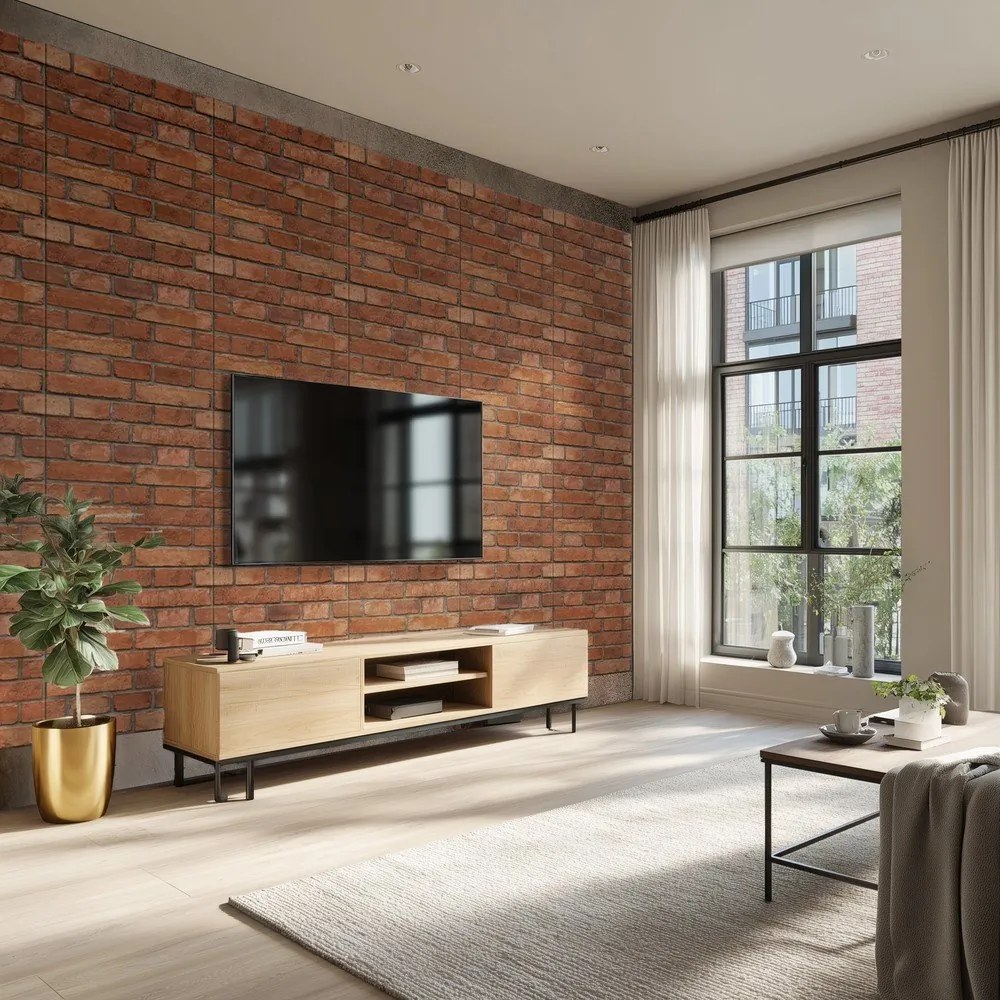 Látkové akustické panely v sadě 2 ks 60x60 cm Bricks – Styler