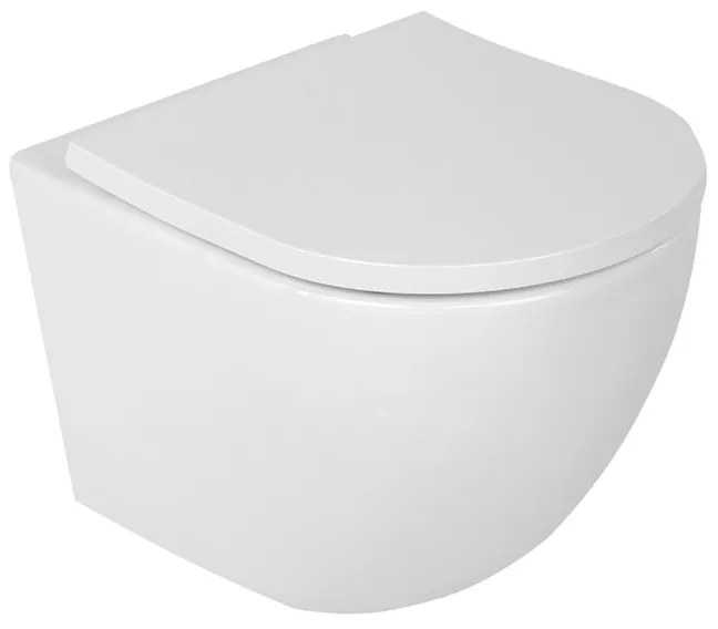 BPS-koupelny Závěsná WC mísa se SoftClose sedátkem HYD-4193, bílá