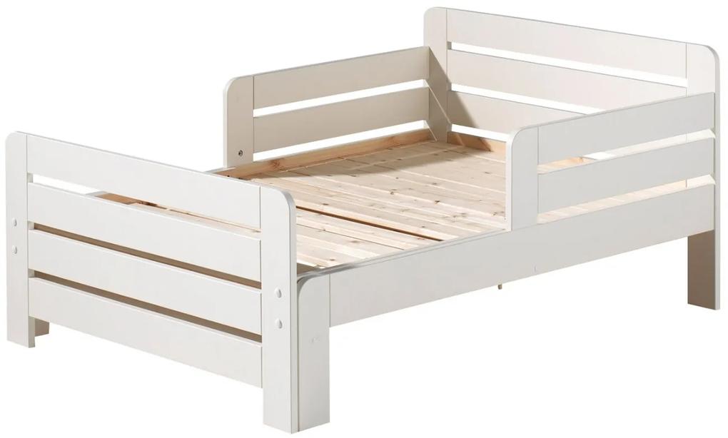 OnaDnes -20% Bílá borovicová dětská rostoucí postel Vipack Jumper 90 x 140/160/200 cm