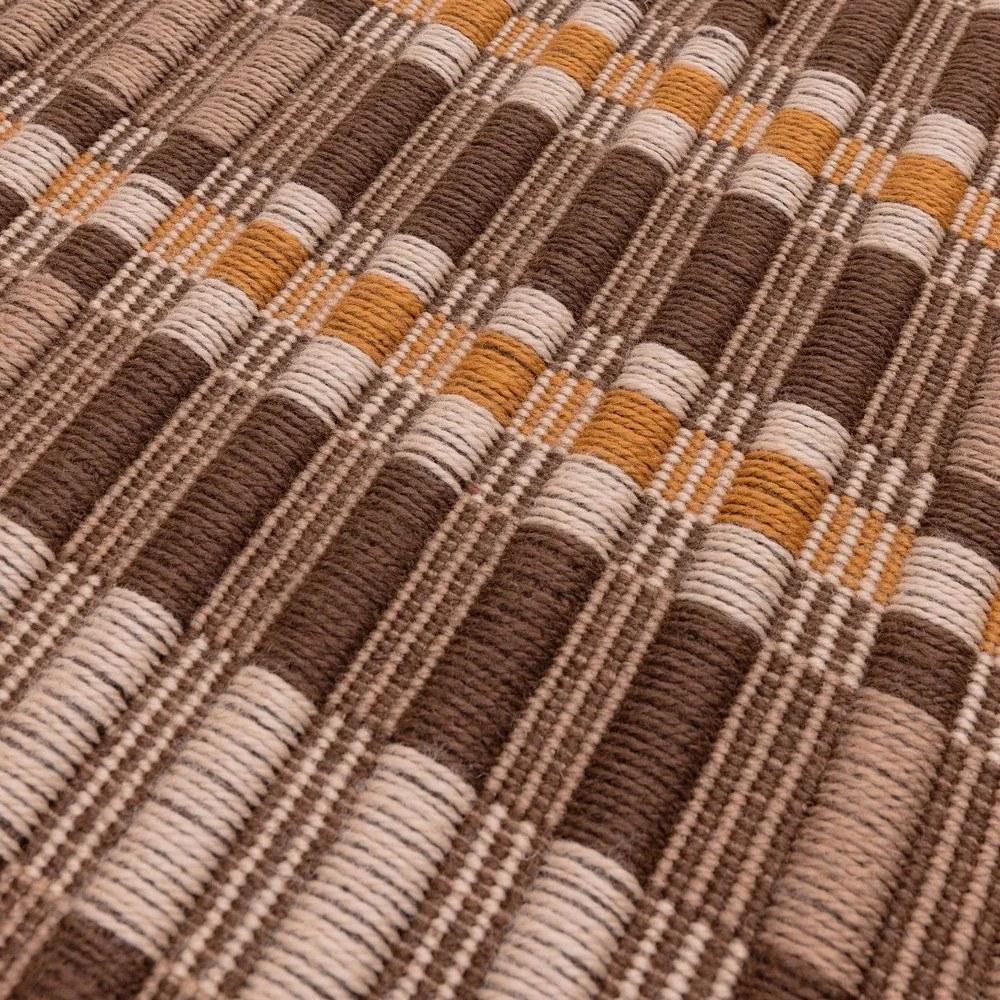 Hnědý ručně tkaný koberec 120x170 cm – Asiatic Carpets