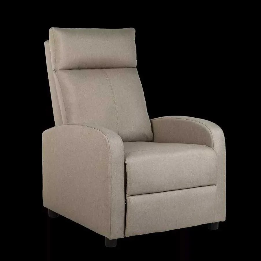 LuxuryForm DESIGN Televizní křeslo RUFO s polohováním - béžové