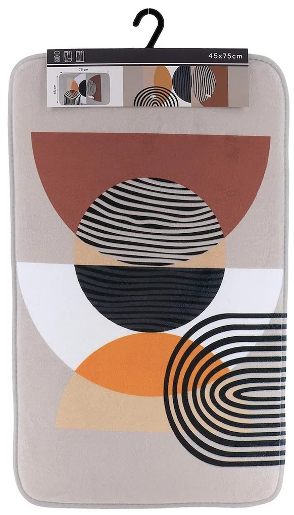Předložka do koupelny Trendy, 45x75 cm, vícebarevná
