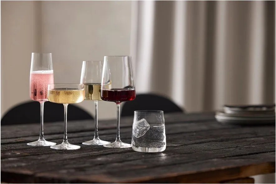 Křišťálové skleničky v sadě 4 ks na sekt 300 ml Zero – Lyngby Glas