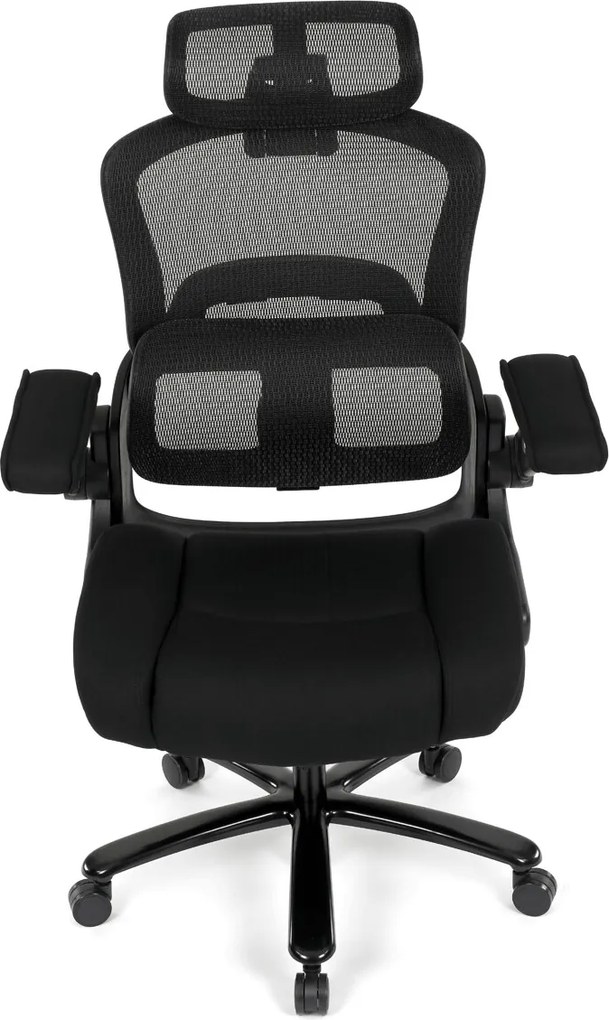 Ergonomická kancelářská židle AIR - černá síťovina / látka