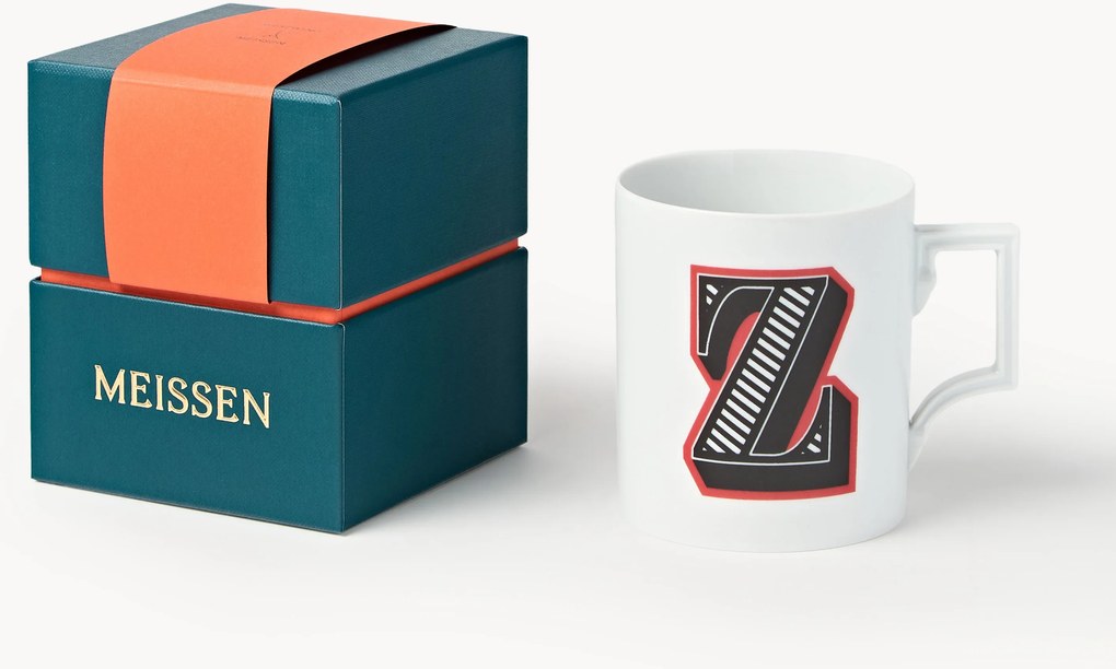 Westwing x MEISSEN, ručně vyrobený hrnek Initials's dekorací Motif