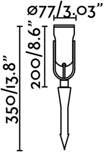 FARO 70037 - LED Venkovní svítidlo SLOT-35 LED/14W/230V IP65 3000K