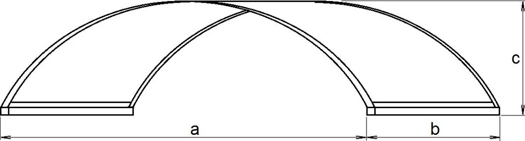 LANIT PLAST, s.r.o. stříška nad dveře LANITPLAST ARCUS 160/90 antracit LG2177