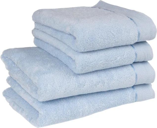Bavlněný ručník / osuška z mikro bavlny - sv. modrá - sv. modrá - 50*90 cm