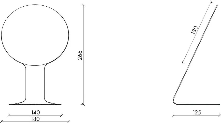 Kosmetické zrcadlo 18x26,5 cm Feys – noo.ma