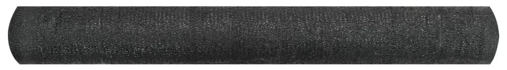 vidaXL Stínící tkanina 2 x 25 m HDPE 195 g/m² [149366] Barva: Černá