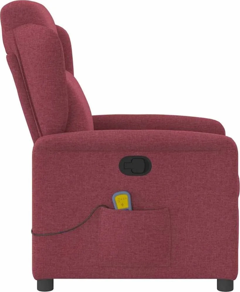 vidaXL Masážní polohovací křeslo textil [4015587] Barva: krémová